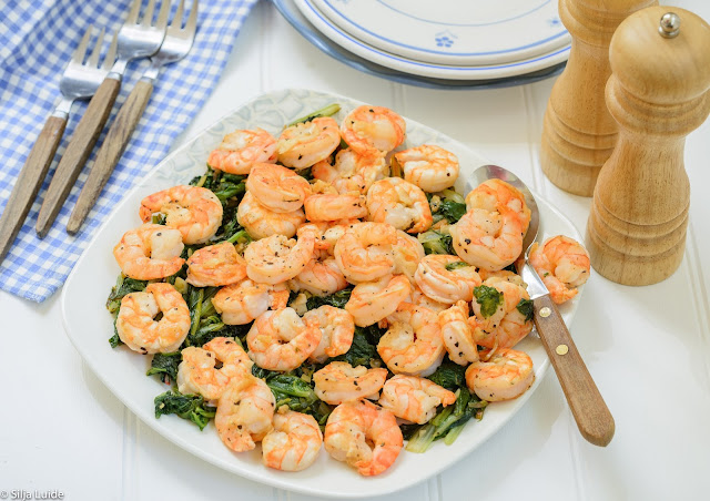 Silja, Food & Paris: Krevetid lehtpeedi ja küüslauguga