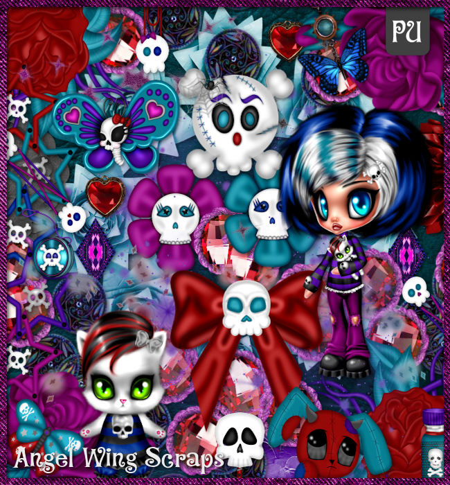 Michal's World: CT Angel Wings Scraps & Lady Mishka