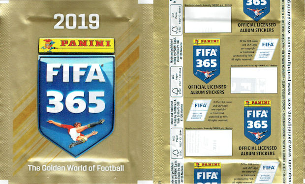 Football Cartophilic Info Exchange: Panini - FIFA 365 2019 - The Golden ...