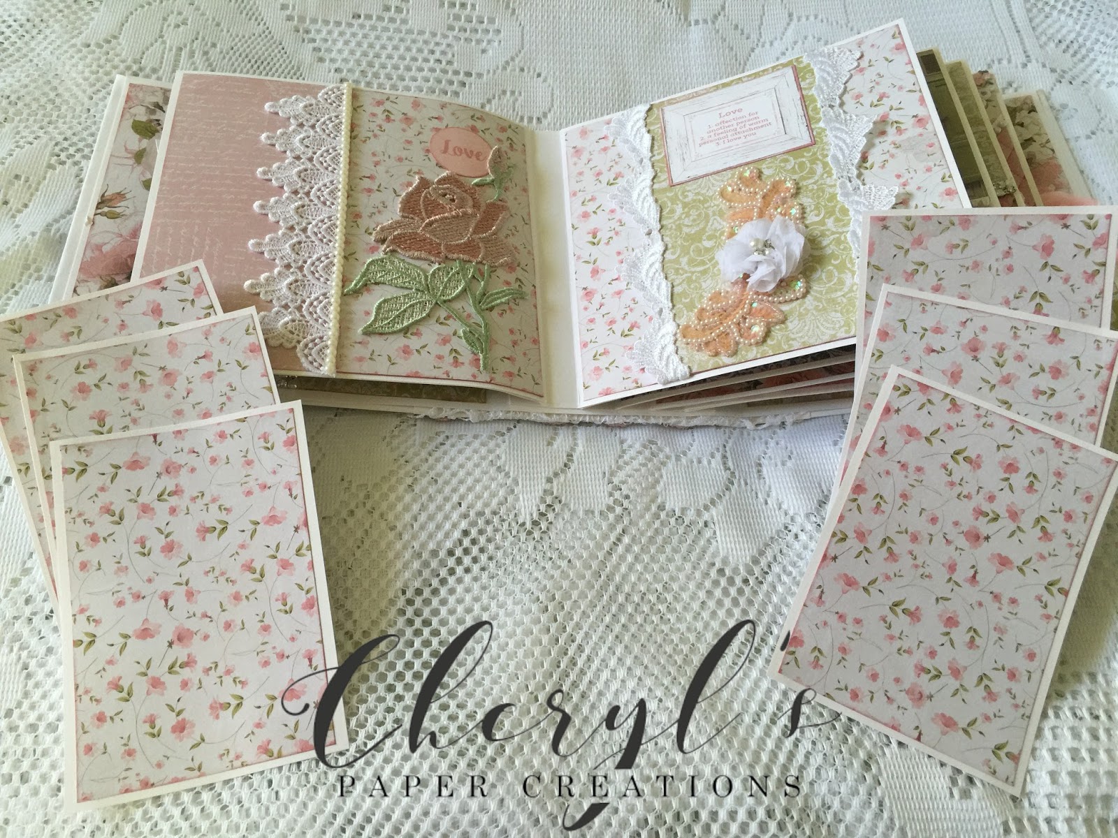 Cheryl's Paper Creations: Kaisercraft Cottage Rose Mini Album