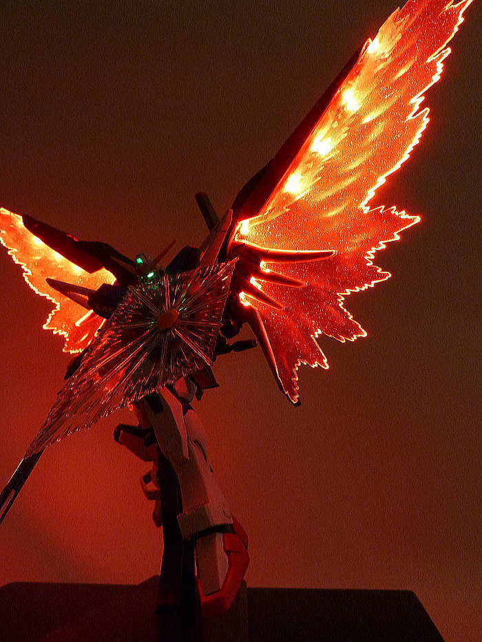 GUNDAM GUY: HG 1/144 Destiny Gundam Full LED Emission - Custom Build w/ LED