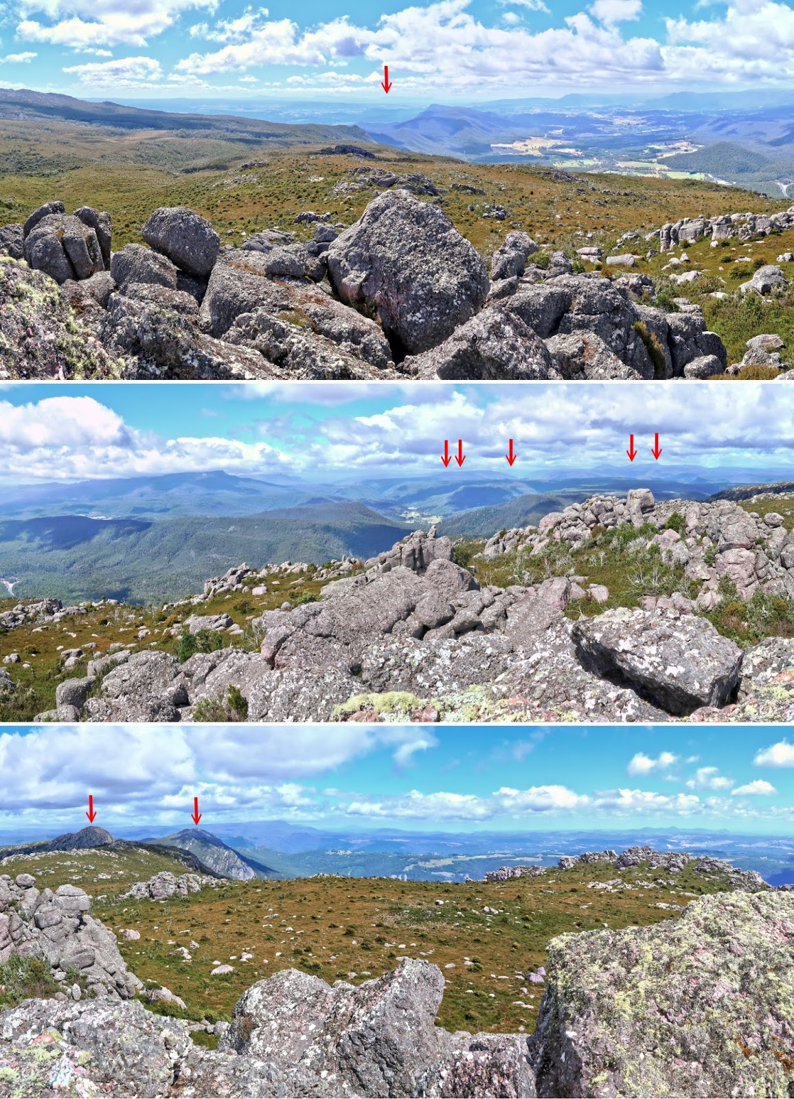Mountains: Mt Roland, Mt Vandyke, Mt Claude Lookout, Tas, Australia
