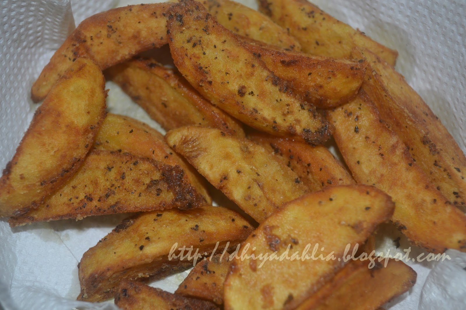 Resepi Potato Wedges Untuk Minum Petang - Dari Diri Dhiya