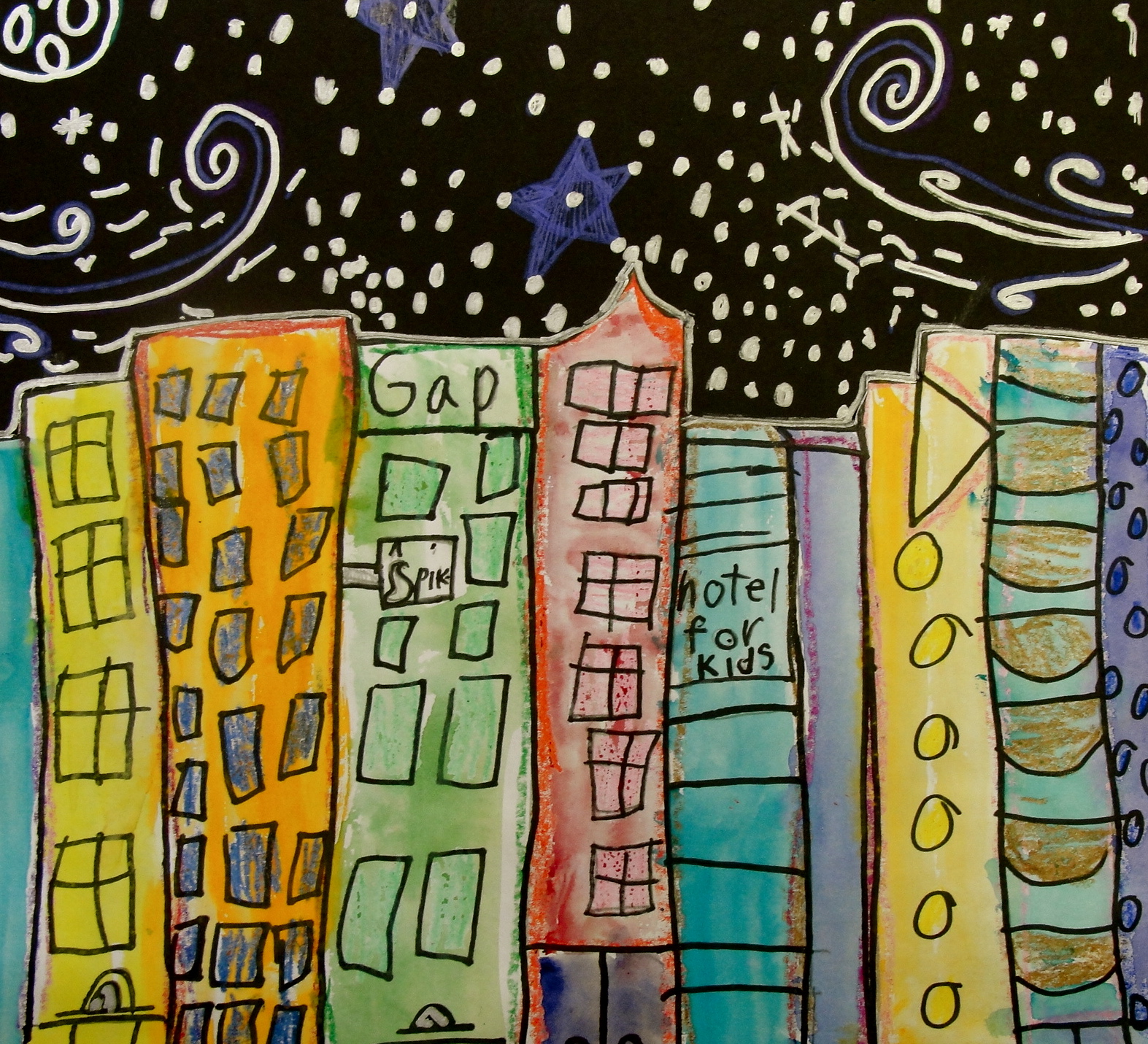 Da Vinci's Wings: 1st Grade Cityscapes