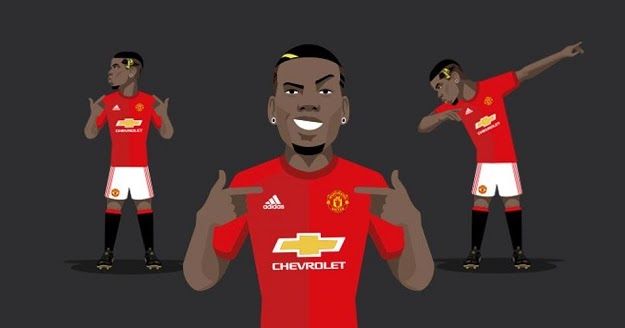 Paul Pogba dévoile sa nouvelle signature logo Adidas