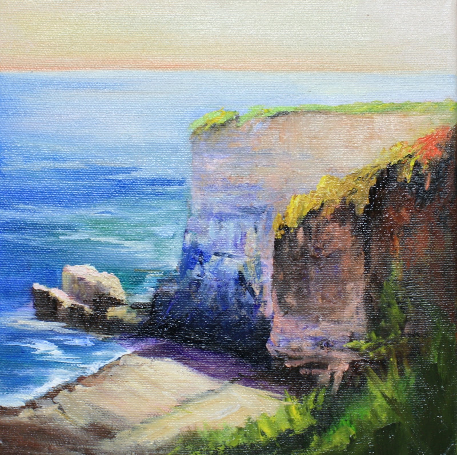 Contemporary Landscape Artists International: Beach,Rocks,and Cliff ...