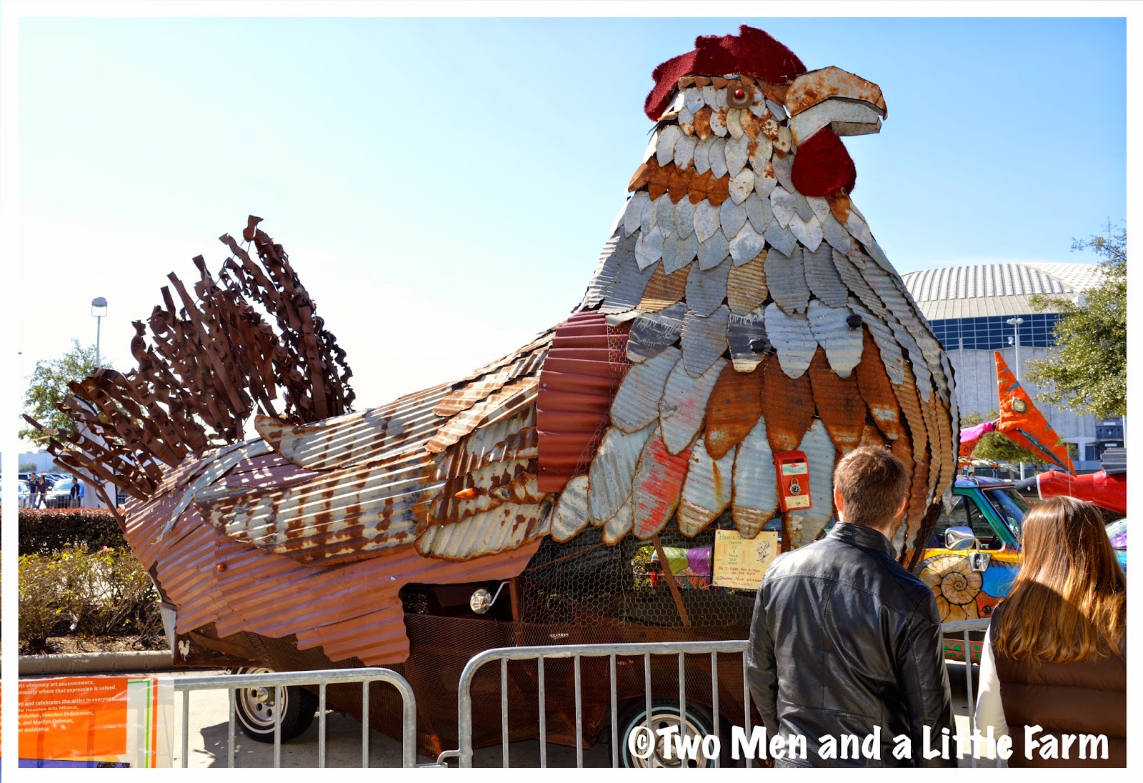 Two Men and a Little Farm: HEN-A-TRON ART CAR