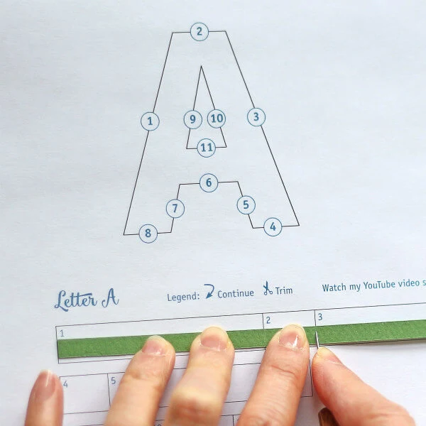 Learn to Quill Letters - Paper Zen Alphabet E-books