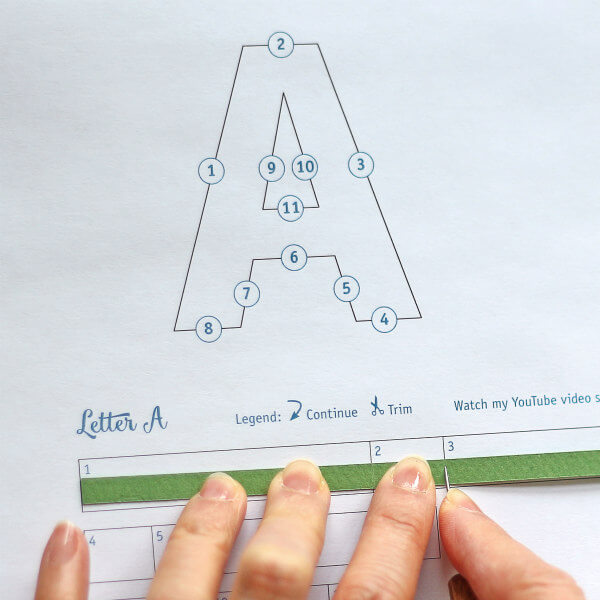 Learn to Quill Letters - Paper Zen Alphabet E-books