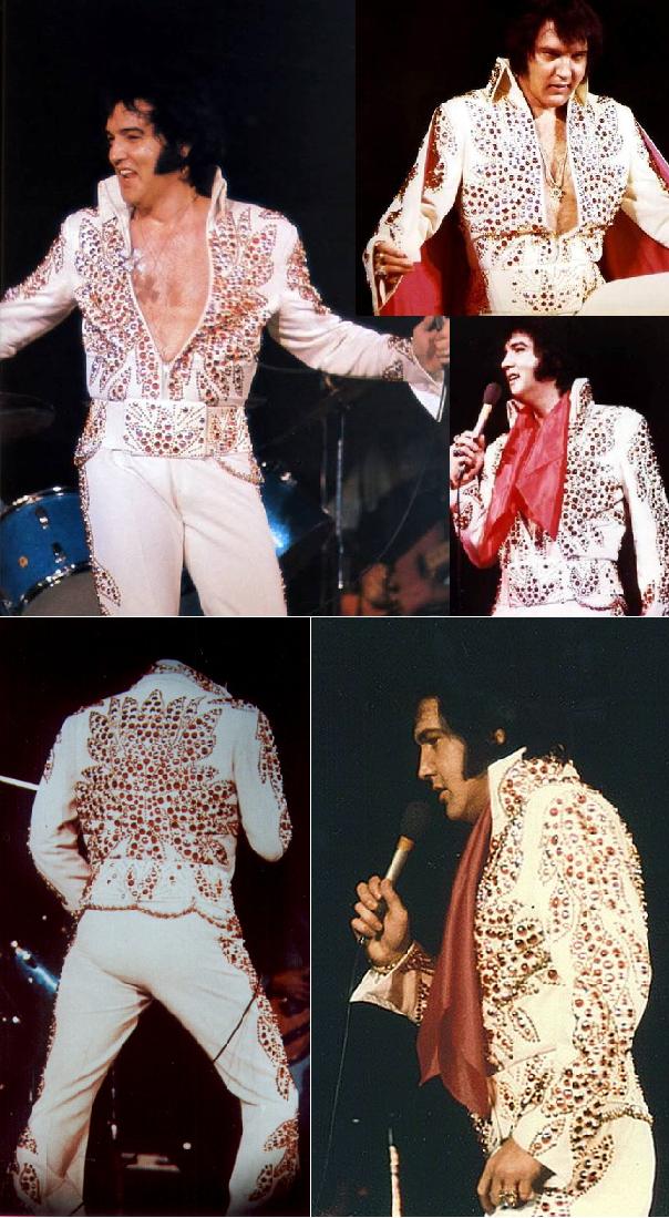 Elvis Presley . . . : Jumpsuit - Lava vel Topaz Stone vel Amber