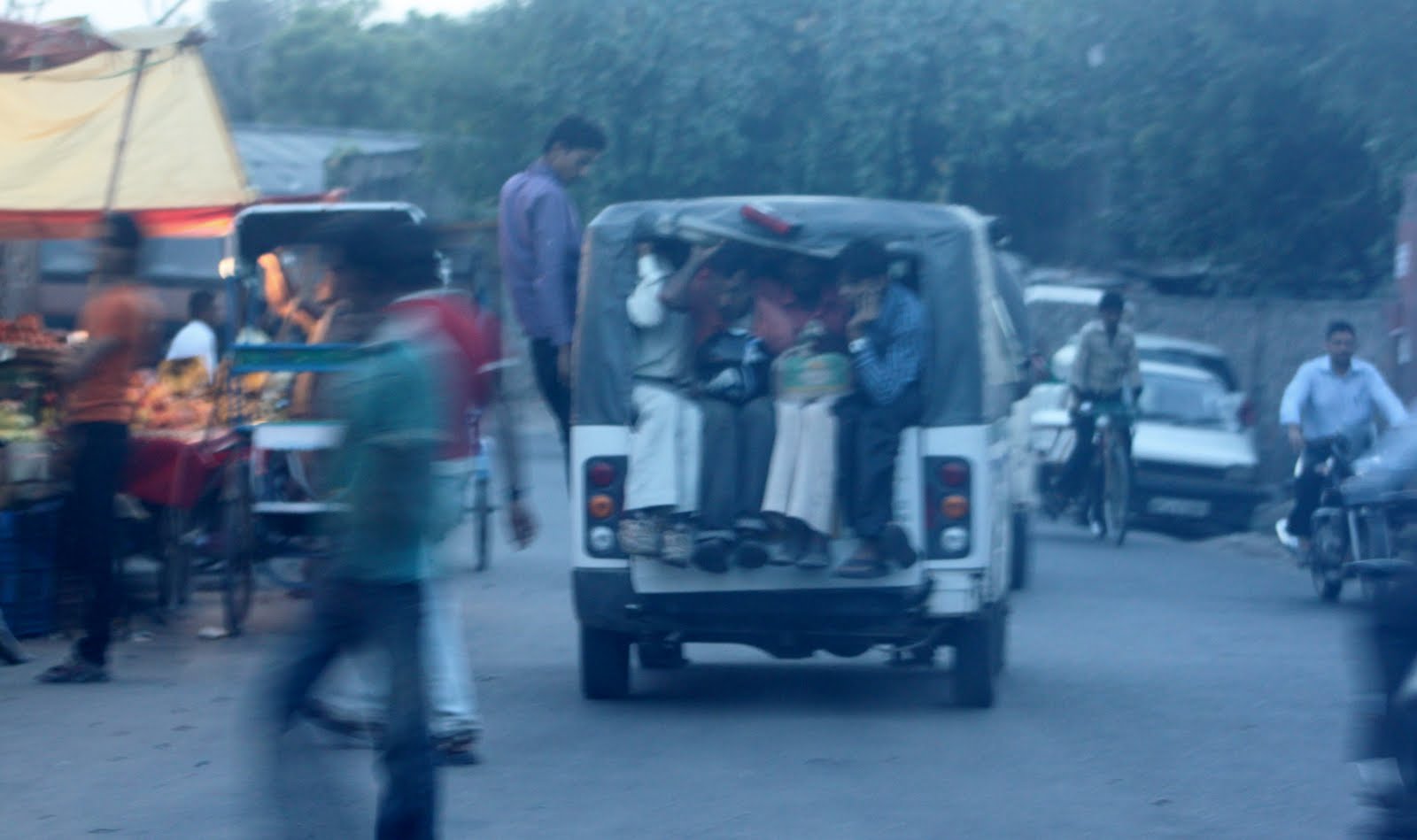 I was here: Crowded car