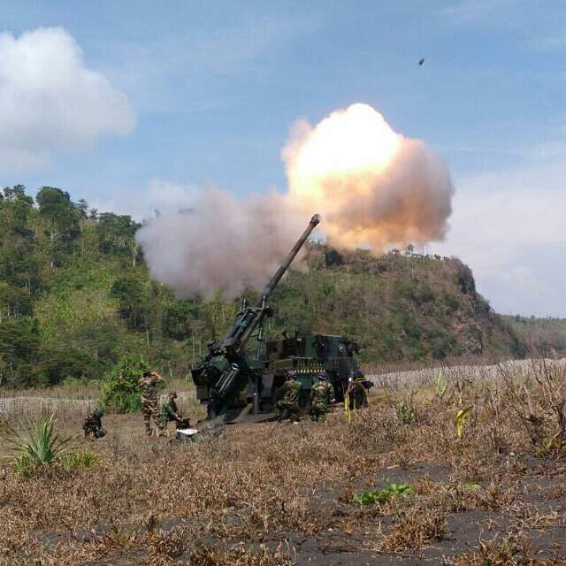 Garuda Militer: Kemhan Kembali Datangkan Meriam Caesar 155 MM