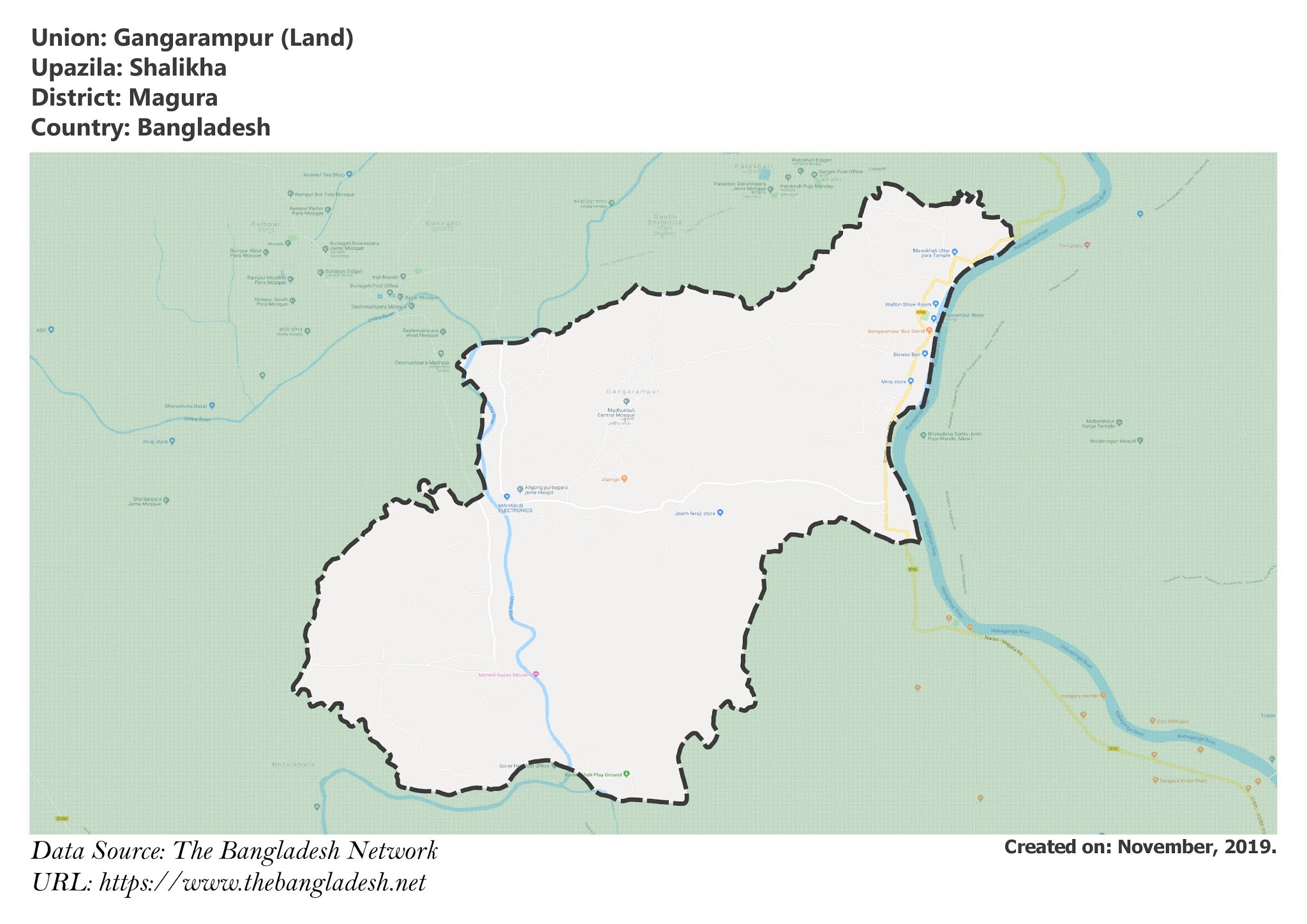 Gangarampur Union, Magura