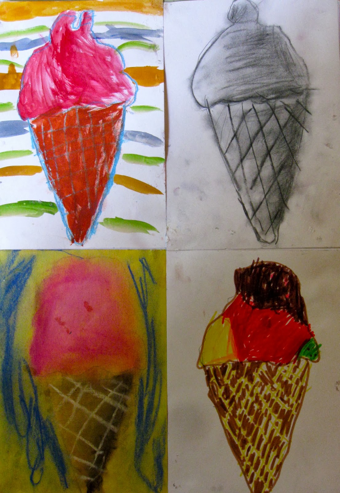 Art Circle: Pop art ice cream cones