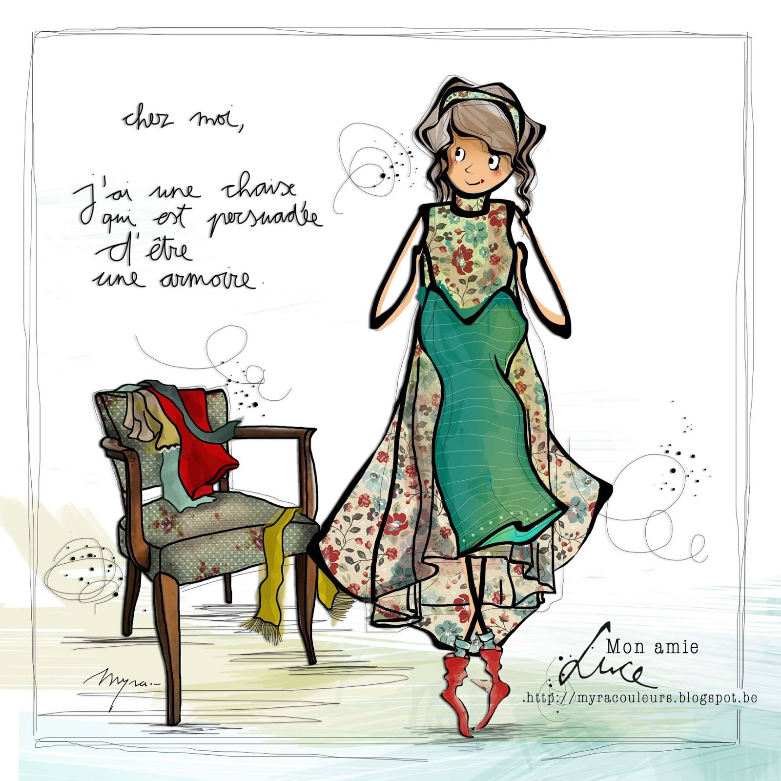 MYRA & les couleurs ...: mon amie "LUCE"