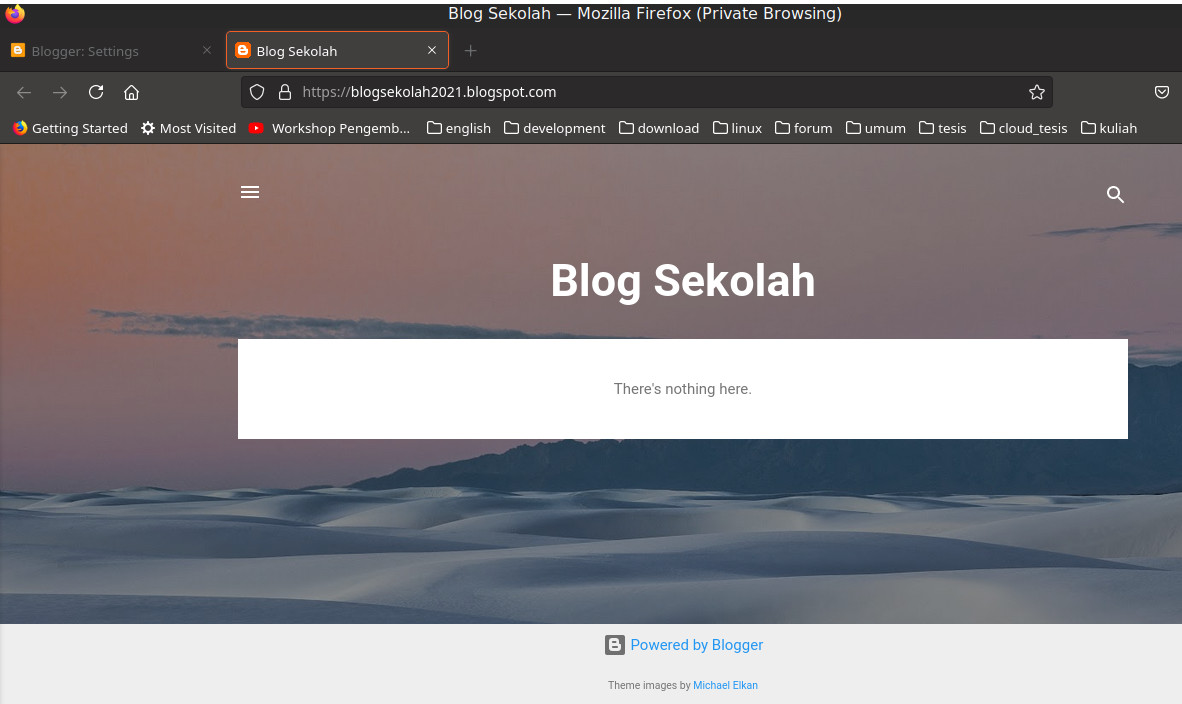 Tutorial Membuat Blog di Platform Blogger