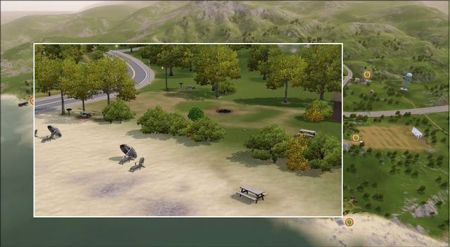 Mapa Interativo do Campus do The Sims 3 Vida Universitária - Worlds Sims