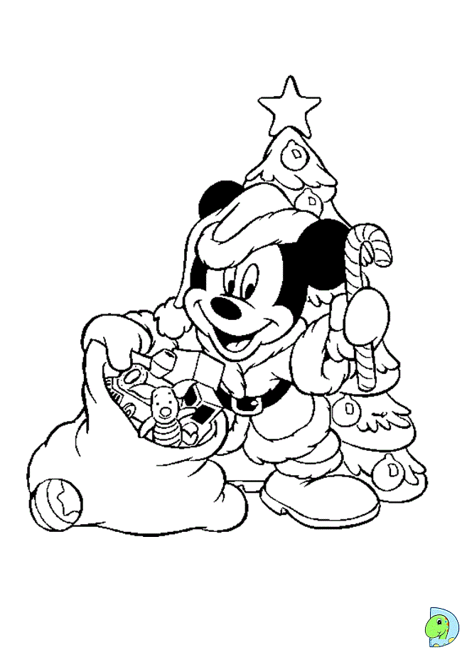 Dinokids - Desenhos para colorir: Desenhos de Mickey Mouse Natal para ...
