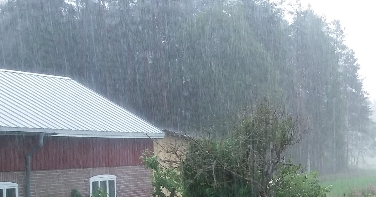 Mitt (mer eller mindre abstrakta) hobbyrum: Regnar det eller regnar det...