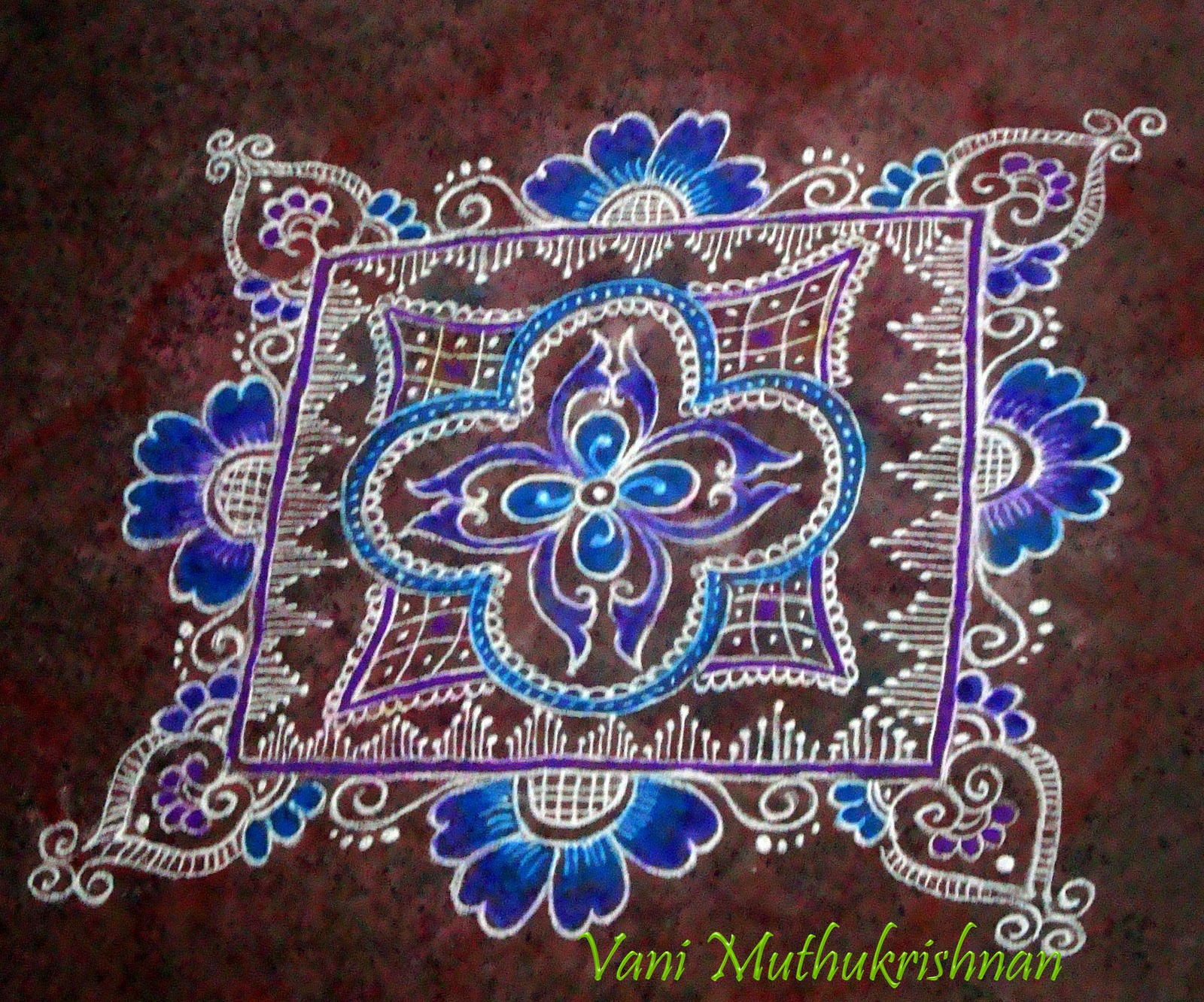My Kolam: Beautiful Blue
