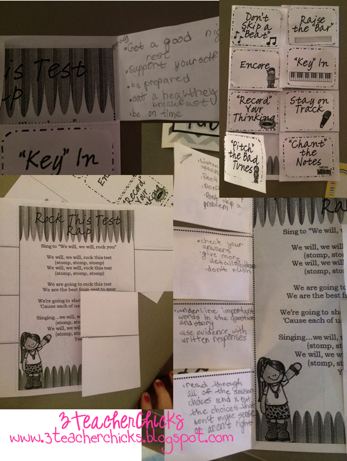 3 Teacher Chicks: MORE Testing Strategies...PLUS some pics!