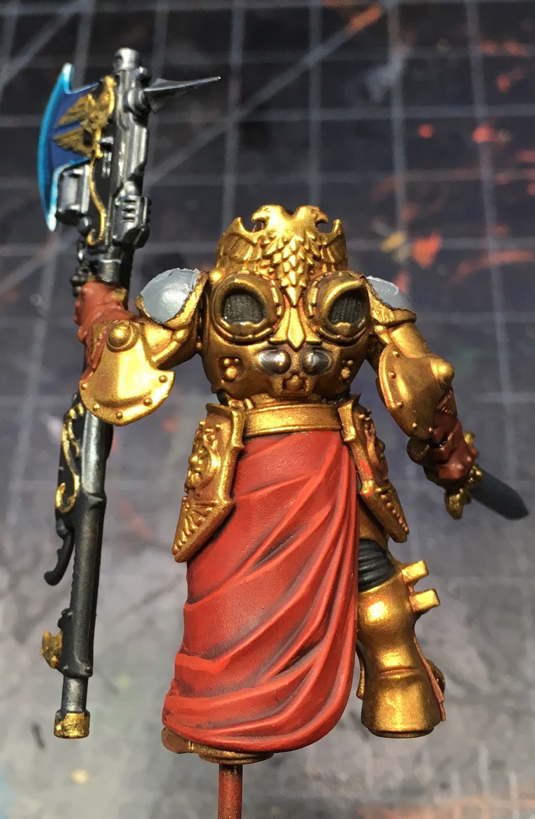 262nd Death Korps of Krieg: WIP: Custodes Shield-Captain w/Ax - Part 2