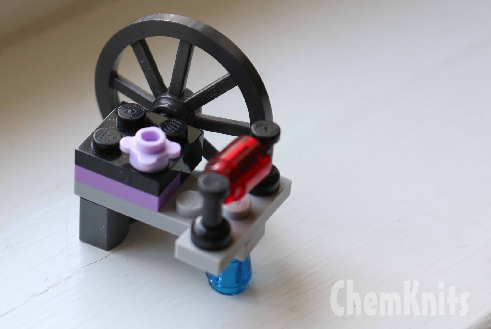 ChemKnits: A Lego Spinning Wheel