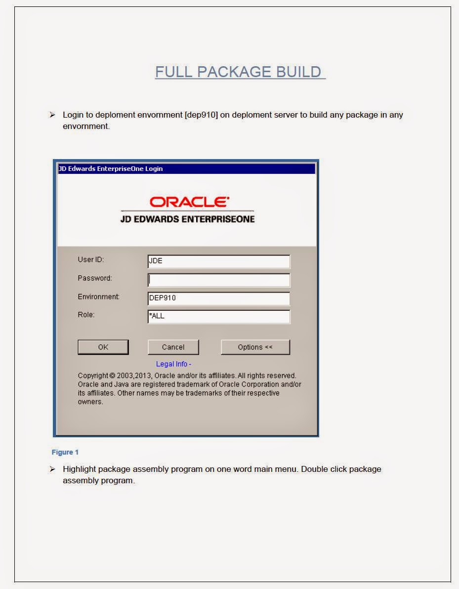 JDEdwards Technical: Full Package Build Procedure