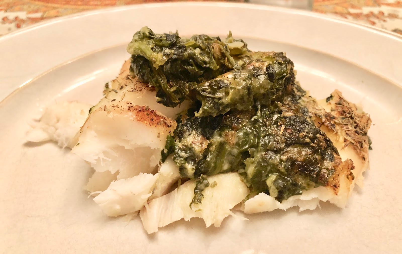Spinach Stuffed Cod