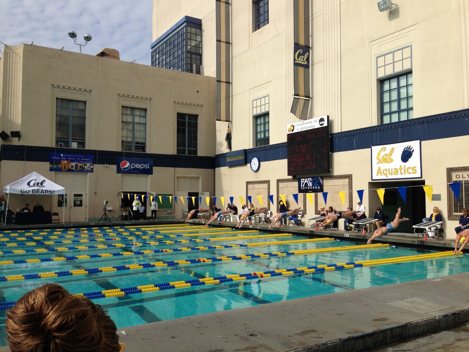 On Deck at a Cal Berkeley Swim Meet and Meeting Missy Franklin ...