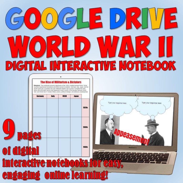 Students of History: Digital Interactive Notebooks With Google Drive