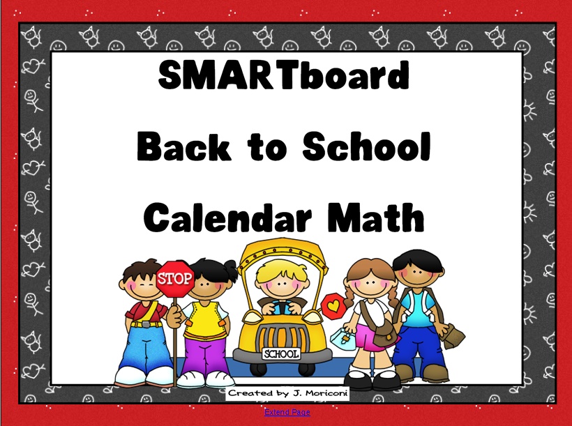 First Grade Gallery- Lessons for Little Learners: SmartBoard Calendar ...