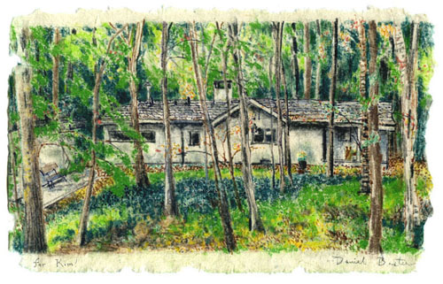 Daniel Baxter Art: A Home Amongst the Trees...
