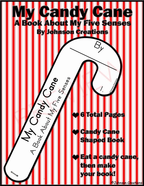 Johnson Creations: My Candy Cane- A Book About My Five Senses