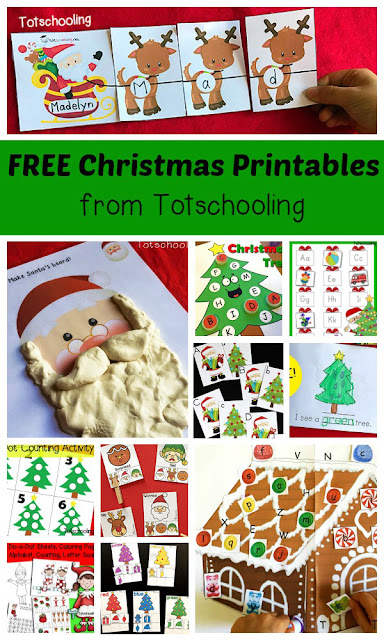 Christmas CVC Word Match | Totschooling - Toddler, Preschool ...