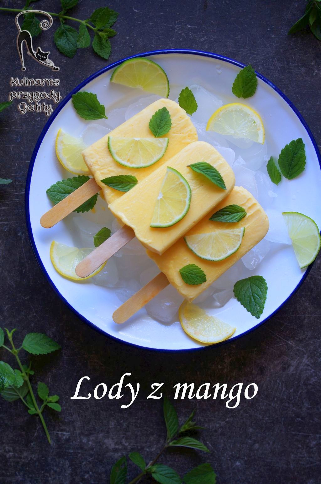 Jogurtowe lody z mango (bez maszynki)