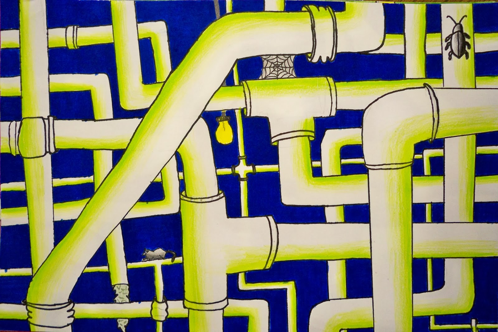 The Lost Sock : Overlapping 3D Pipes