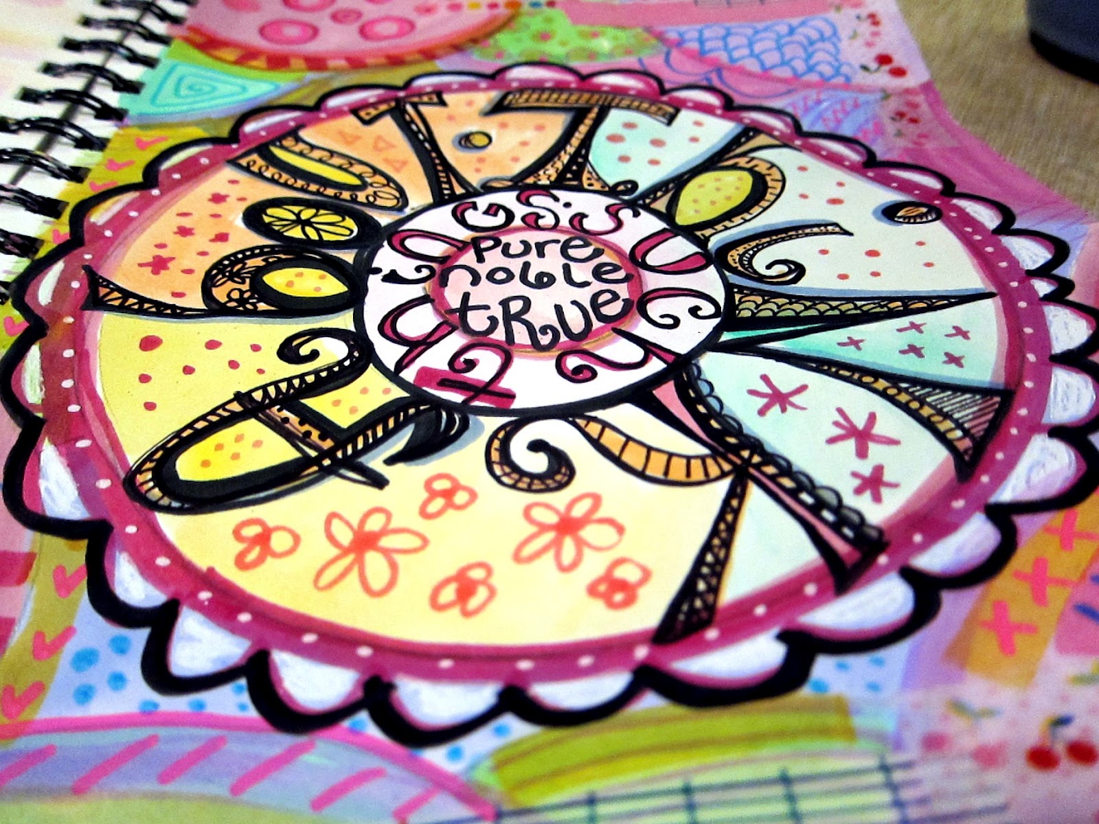 New journaling/lettering pages - Marcia Beckett