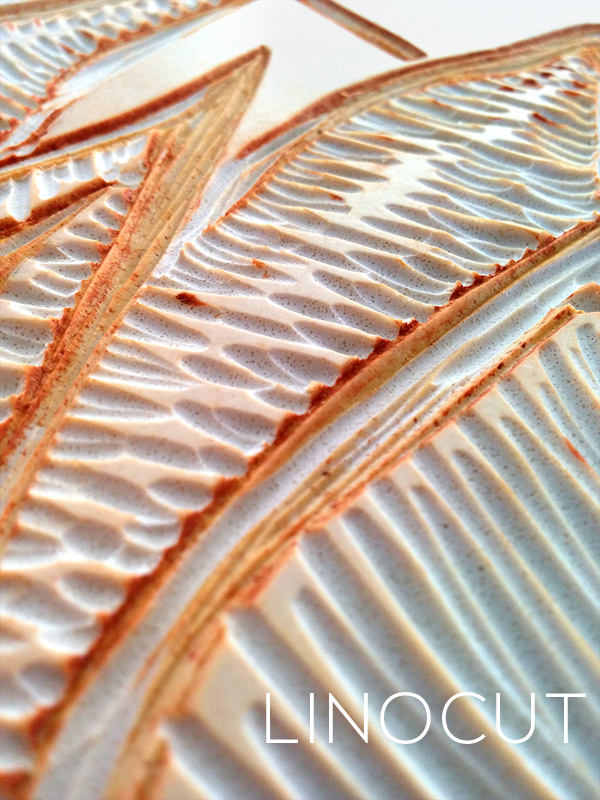 Nessy Designs: Bundleflower Linocut - Color 3