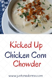 Kicked Up Chicken Corn Chowder