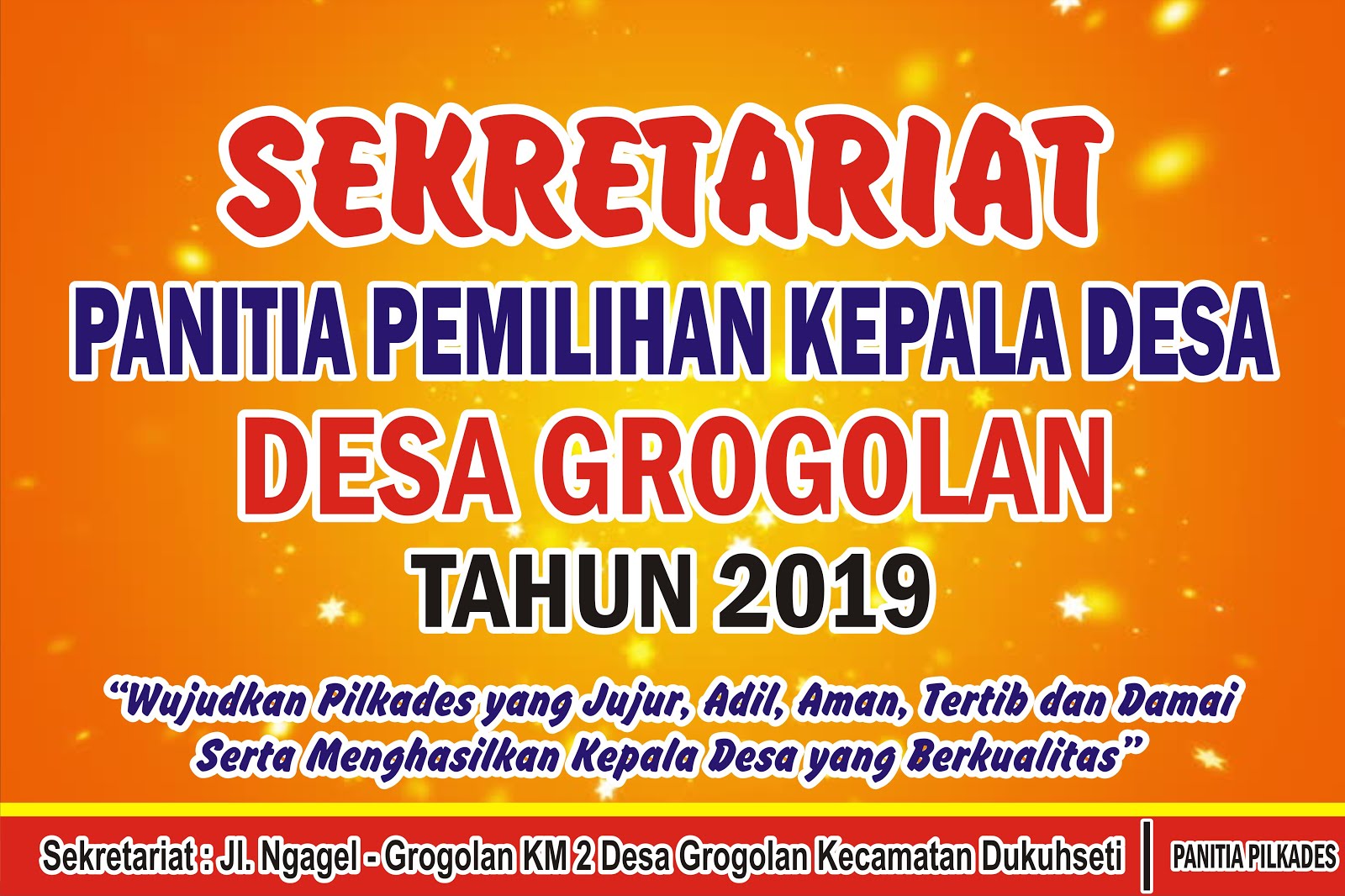 Contoh Banner Sekretariat Panitia Pemilihan Kepala Desa [PILKADES ...