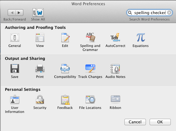 Word Cannot Start The Spelling Checker Issue In Word MacOS Version Word Cannot Start The Spelling Checker Issue In Word MacOS Version