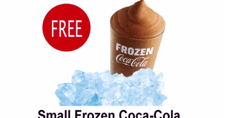 Free Samples and Good Deals: McDonald’s Frozen Coca Cola Giveaway