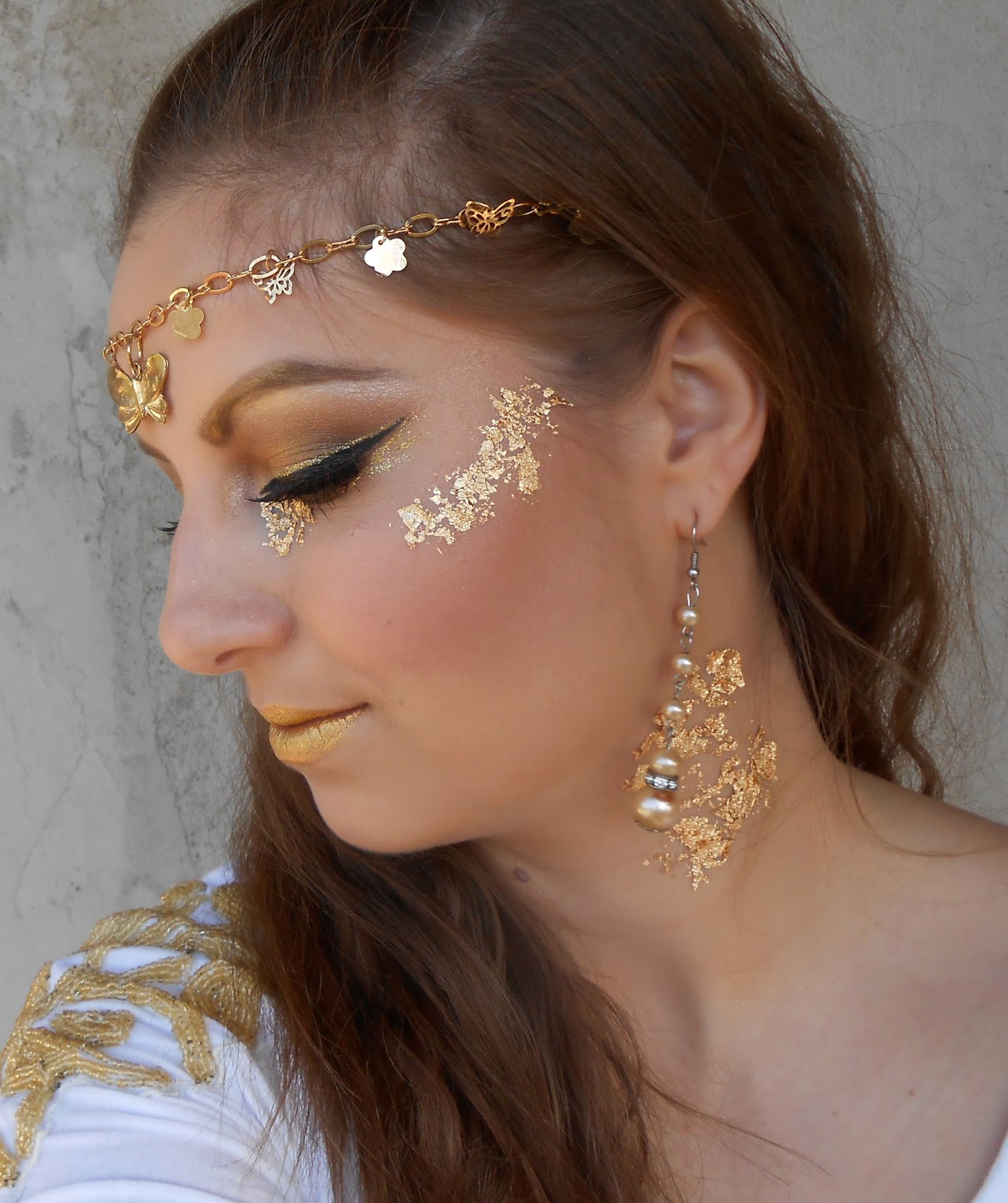 FOTD: Golden Goddess (Halloween Makeup) - Beauty of the suns