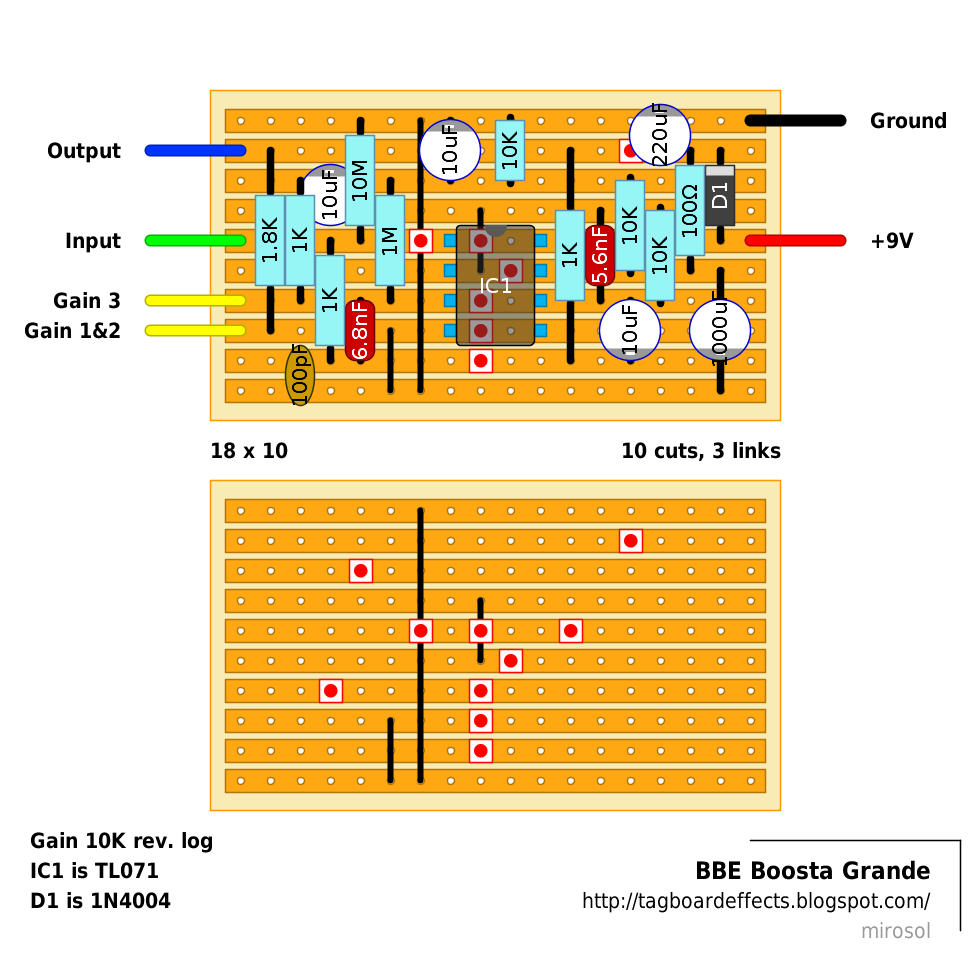 Guitar FX Layouts: BBE Boosta Grande
