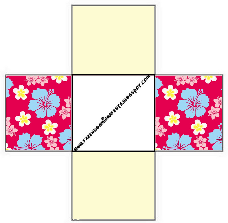 Hawaiian Party: Free Printable Boxes. - Oh My Fiesta! in english
