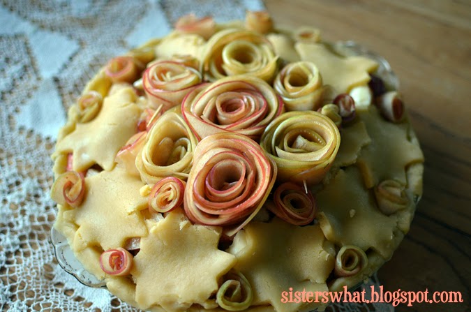 Apple Rosette Pie - Sisters, What!