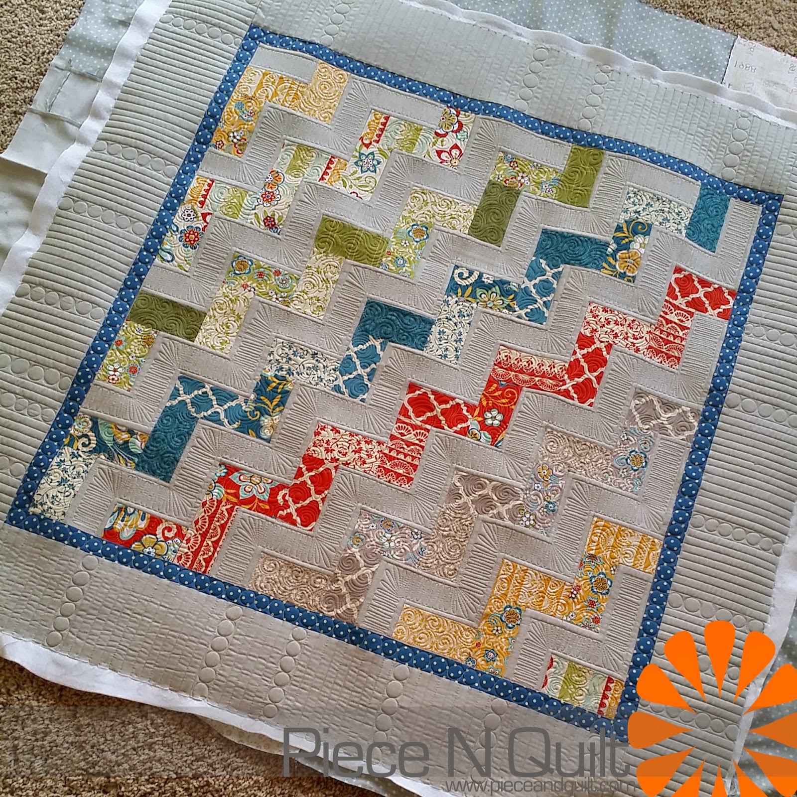 Piece N Quilt: Zig Zags - Custom Machine Quilting by Natalia Bonner