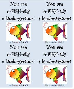 Mrs. Bumgardner's Kindergarten: You are o-FISH-ally a Kindergartner!
