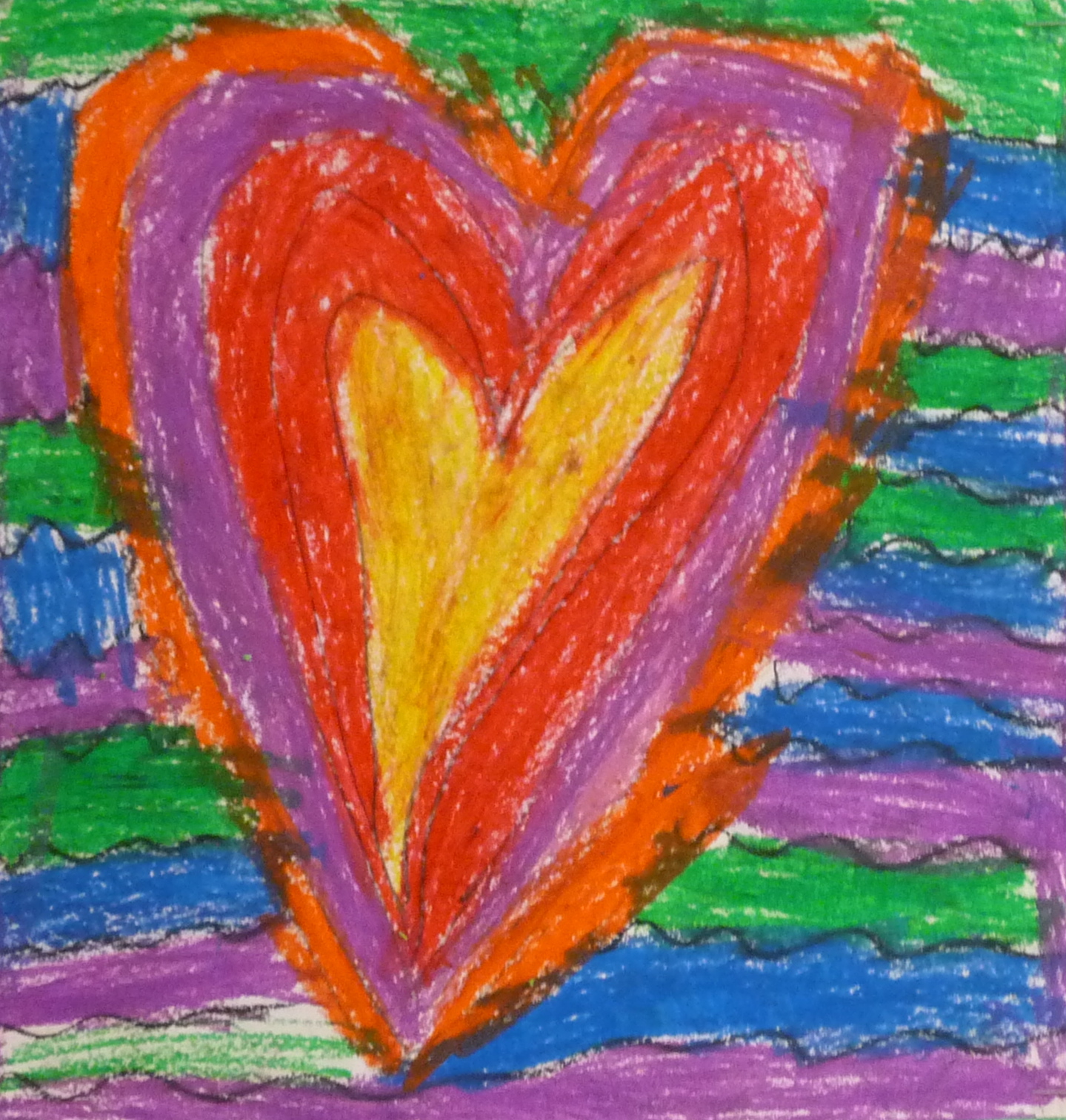 Art. Paper. Scissors. Glue!: Warm Color Cool Color Hearts